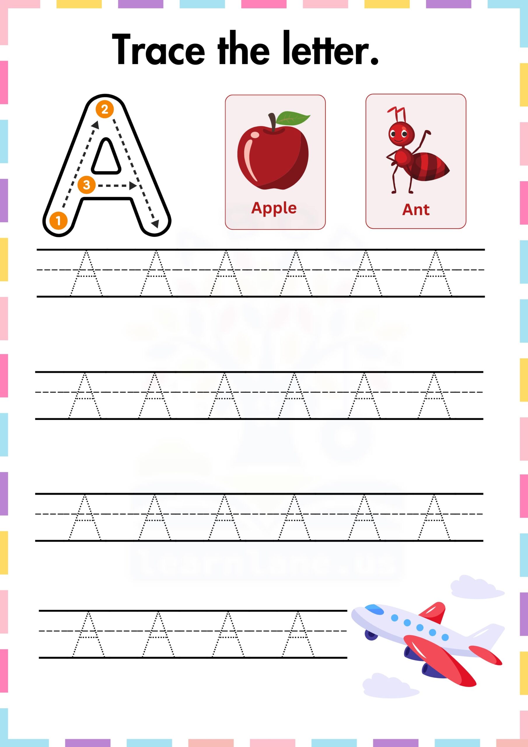 Letter A Tracing Worksheets for Preschool (PreK) - Best Education Hub ...