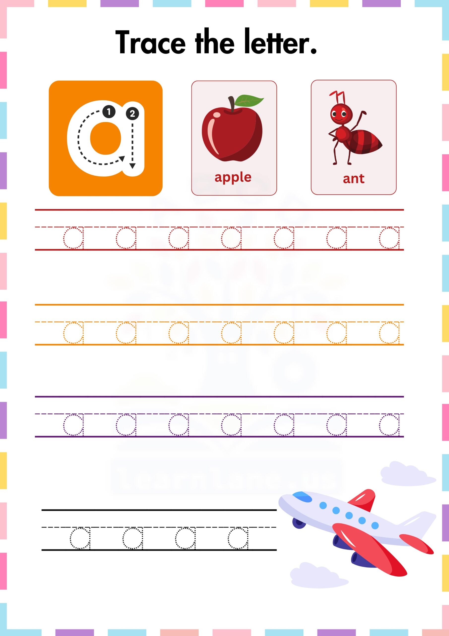 Letter A Tracing Worksheets for Preschool (PreK) - Best Education Hub ...