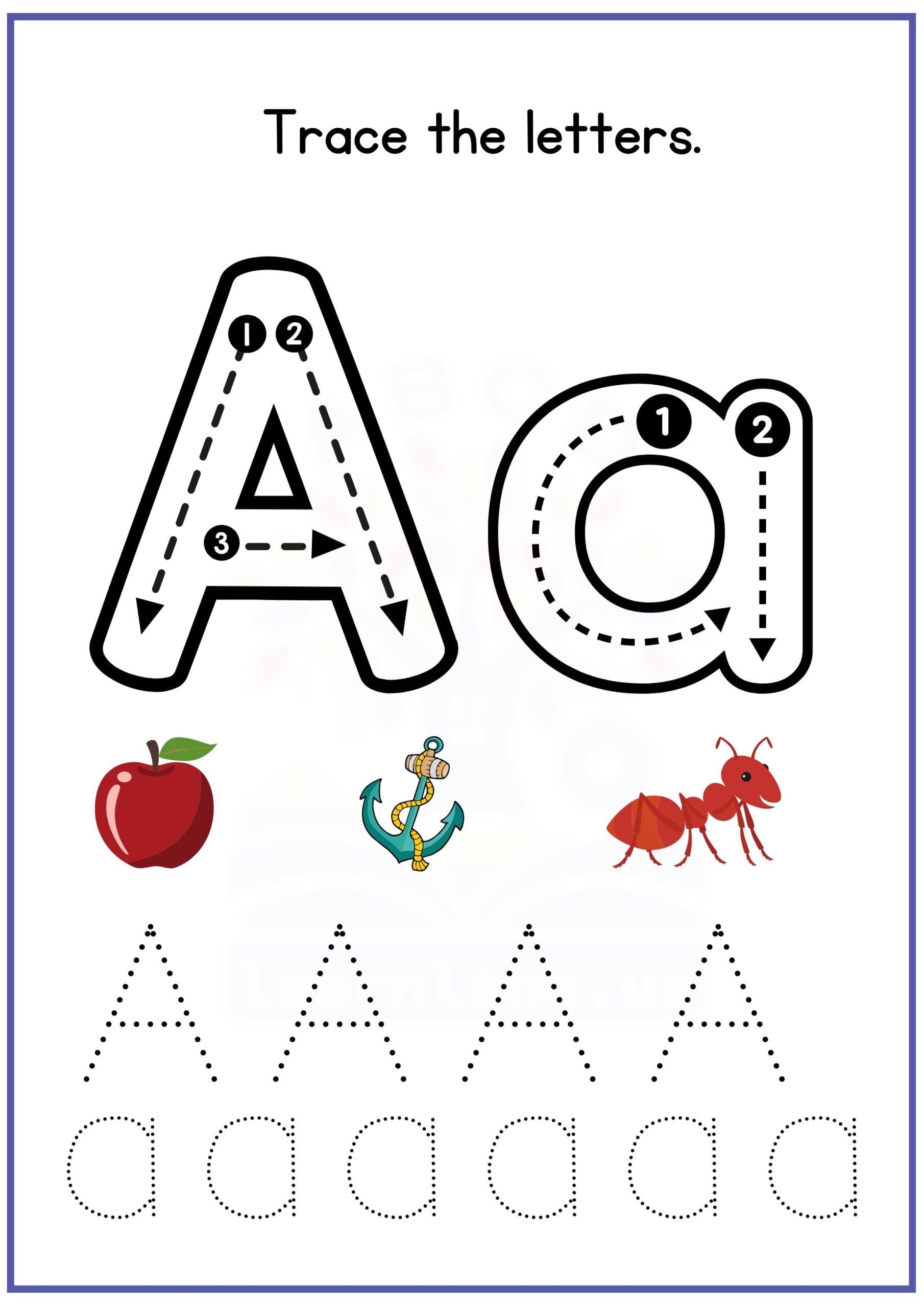 Letter A Tracing Worksheets for Preschool (PreK) - Best Education Hub ...