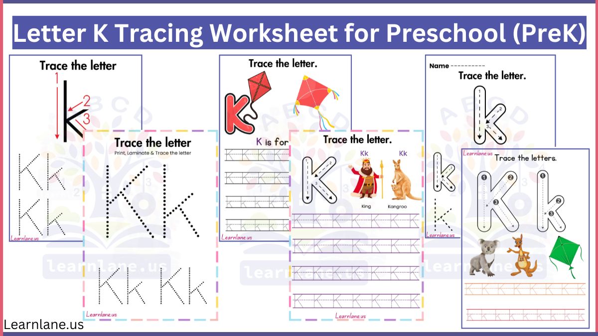 Preschool Letter K Tracing Worksheets - Best Education Hub in USA ...