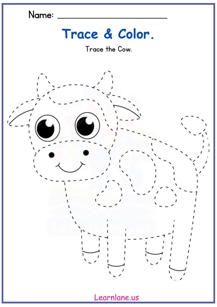 Free Farm Animals Tracing Worksheets for Preschool - Best Education Hub ...