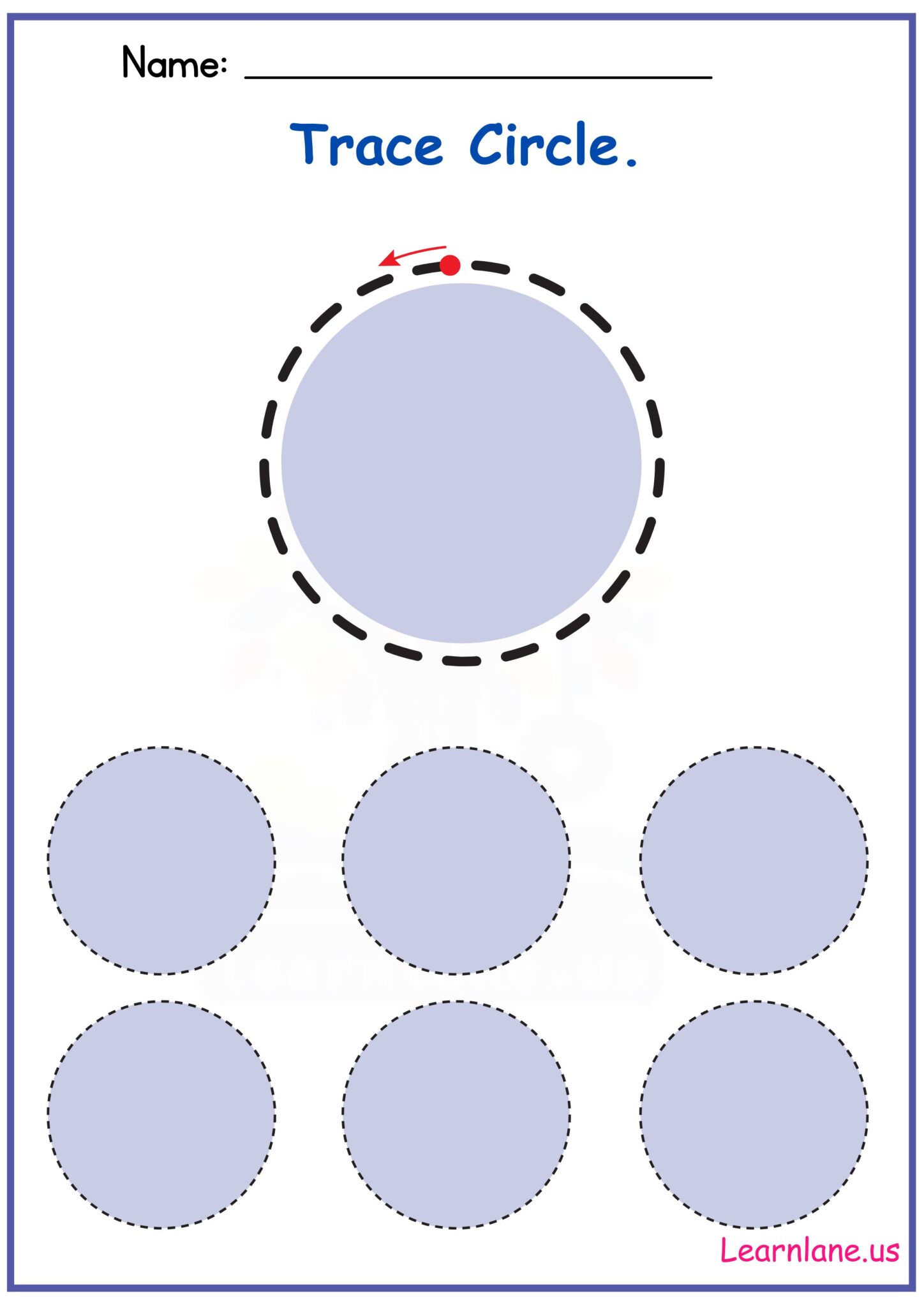 Free Circle Tracing Worksheets for Preschoolers - Best Education Hub in ...