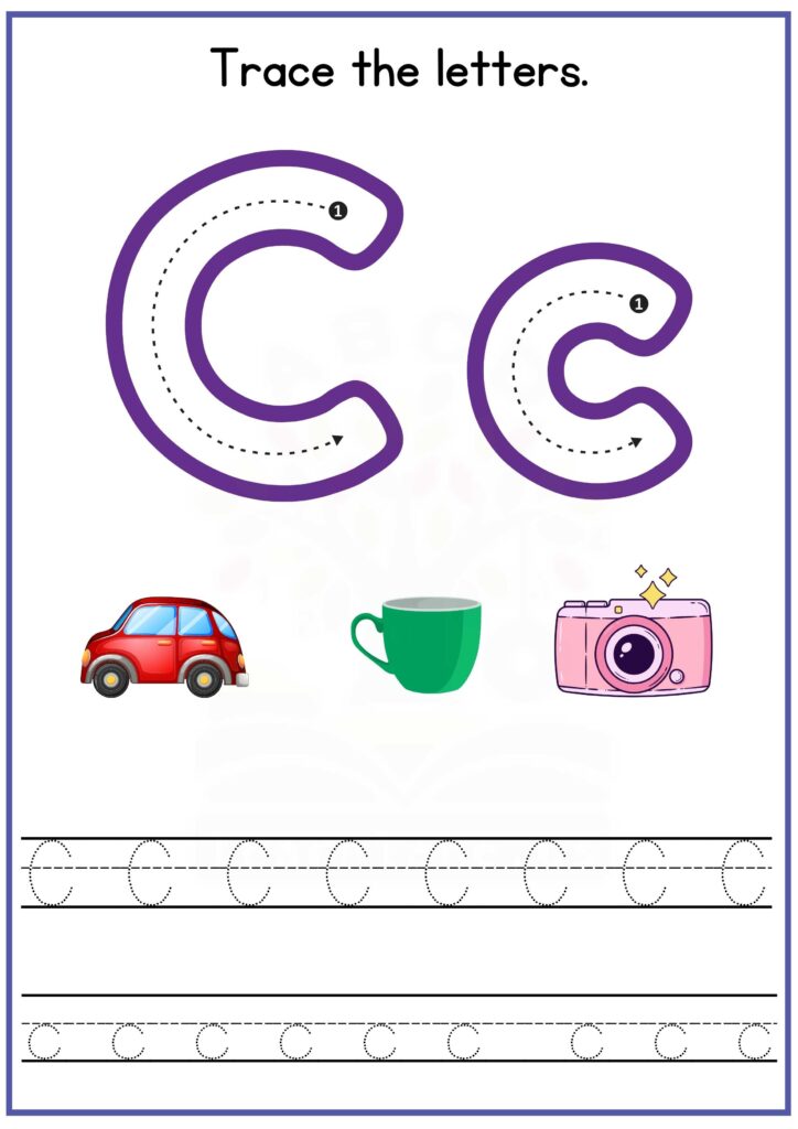 Free Letter C Tracing Worksheets for PreK - Best Education Hub in USA ...