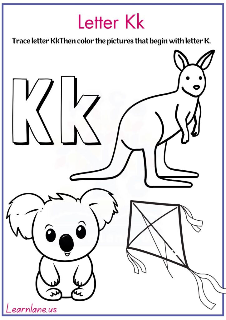 Preschool Letter K Tracing Worksheets - Best Education Hub in USA ...